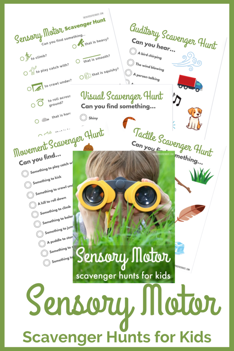 Printable Sensory Scavenger Hunts for Kids - The Inspired Treehouse