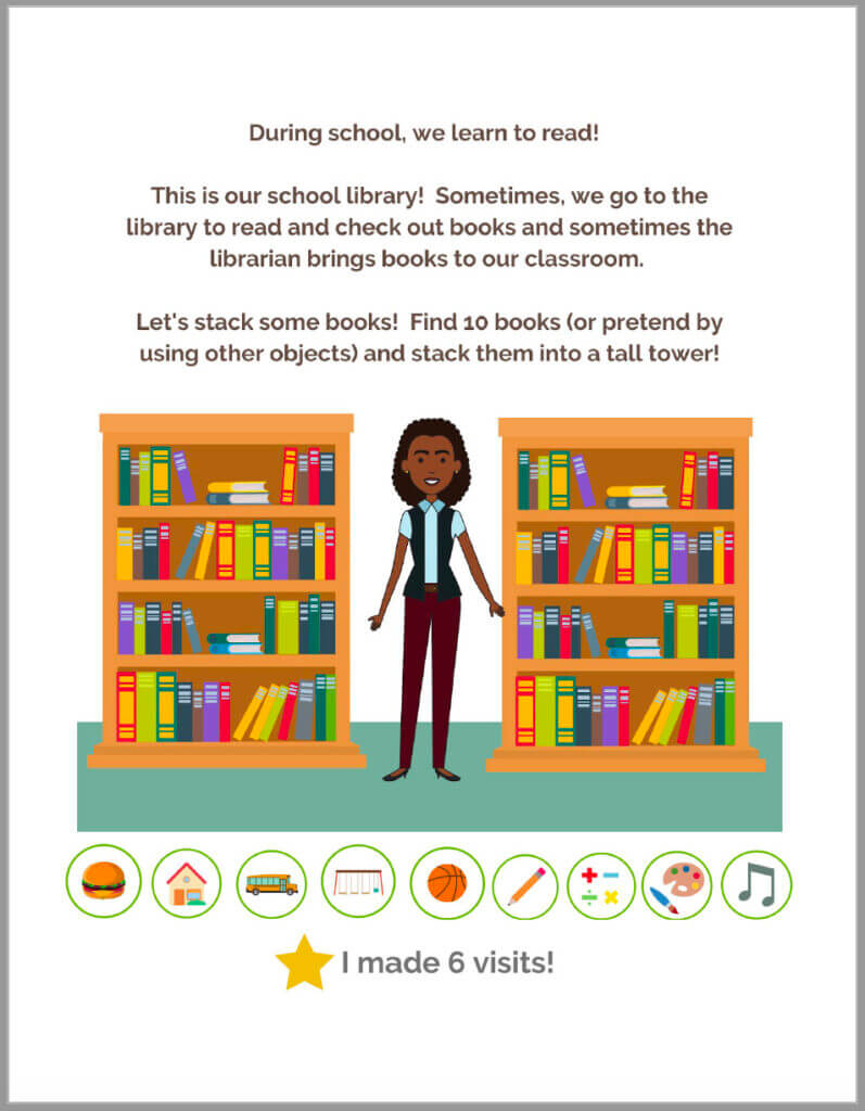 Back to School Interactive Movement Game - The Inspired Treehouse