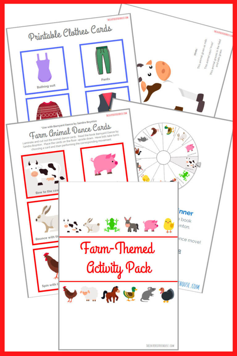 Farm Themed Activity Pack - The Inspired Treehouse