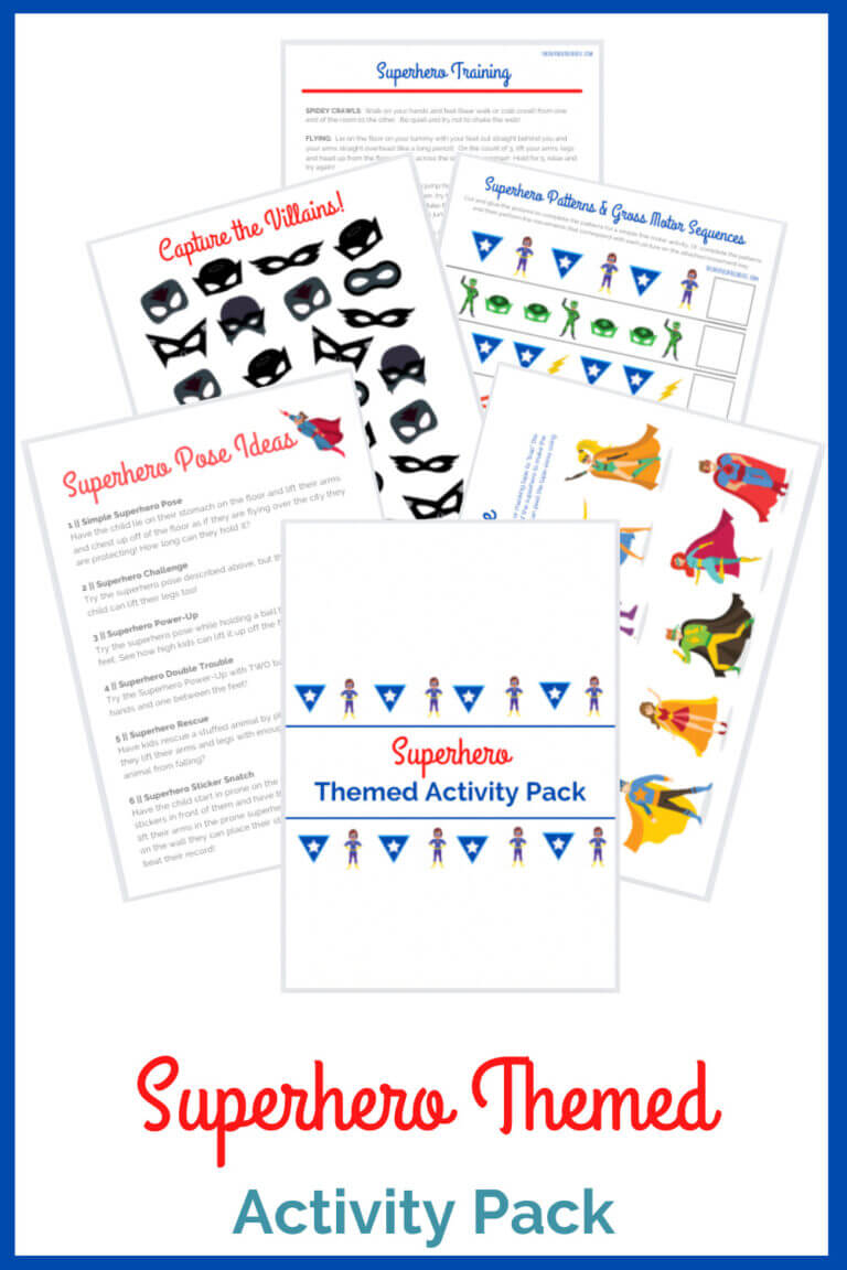 Superhero Activity Pack - The Inspired Treehouse