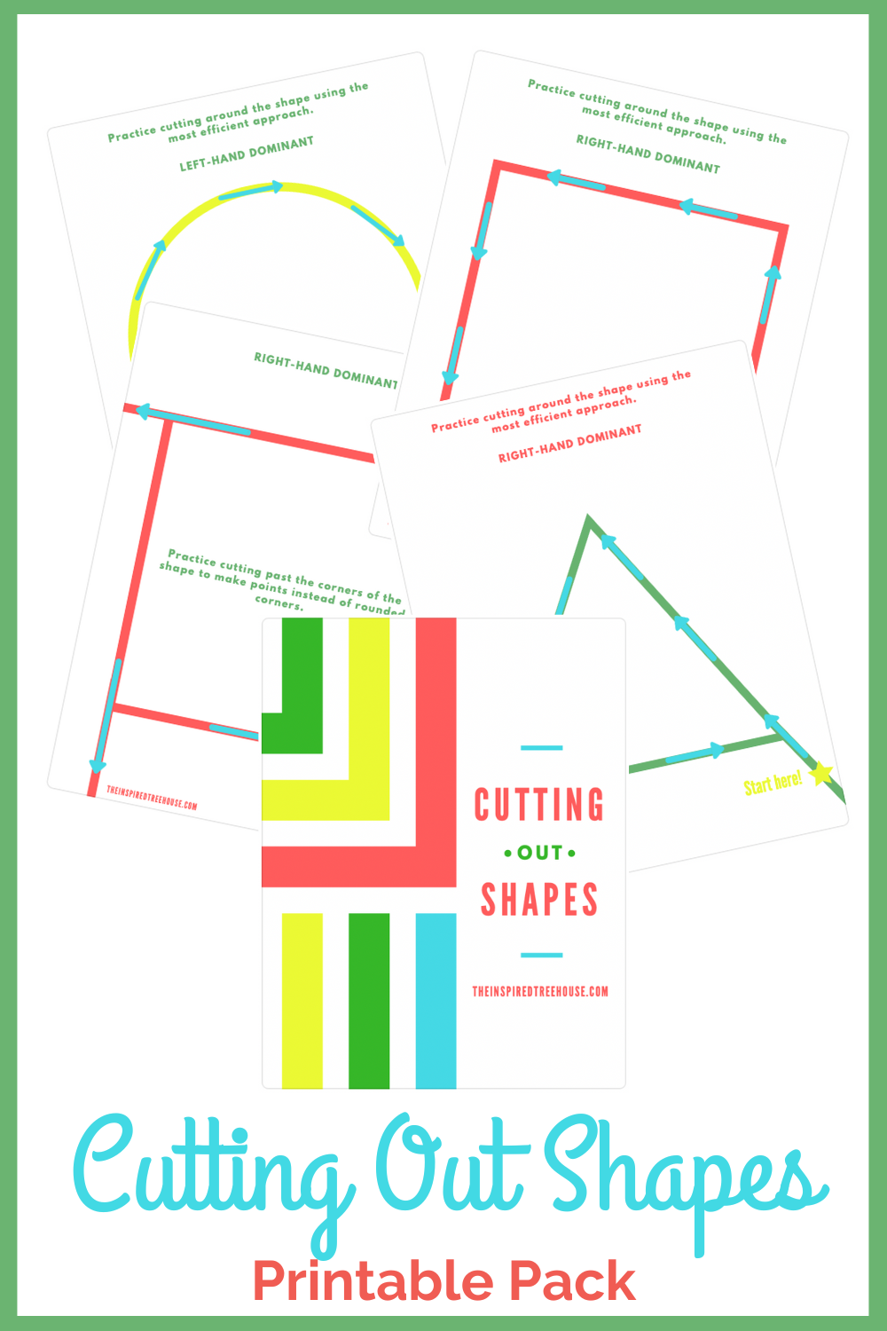 Learn To Cut Out Shapes Printable Pack The Inspired Treehouse Learn To Cut Out Shapes Printable Pack The Inspired Treehouse